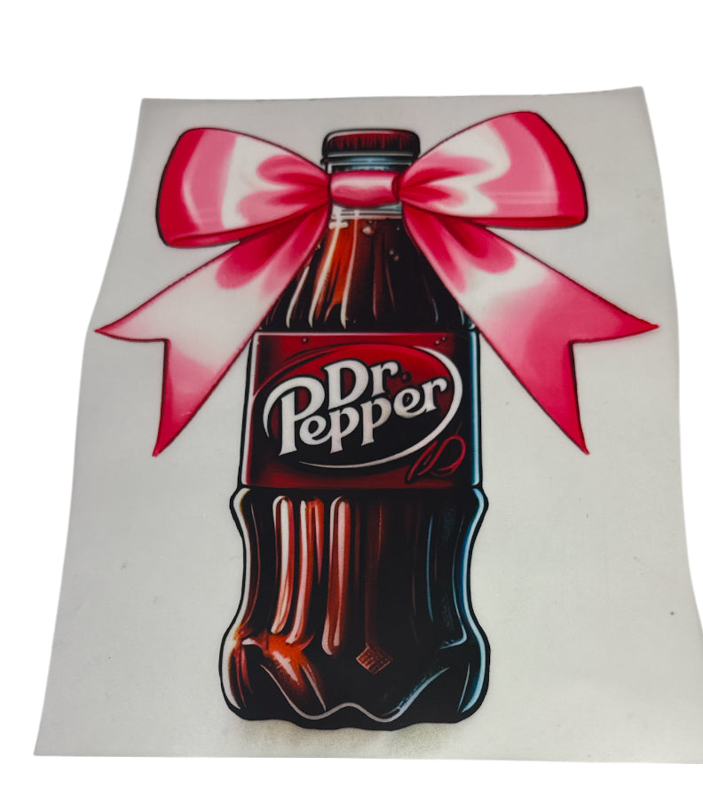 Dr Pepper bow Heat Transfer – Killer Ink Tees