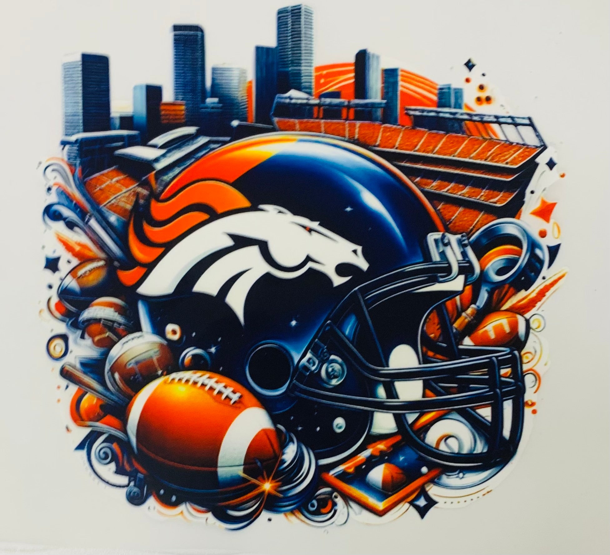 Denver Broncos DTF Heat Transfer – Killer Ink Tees